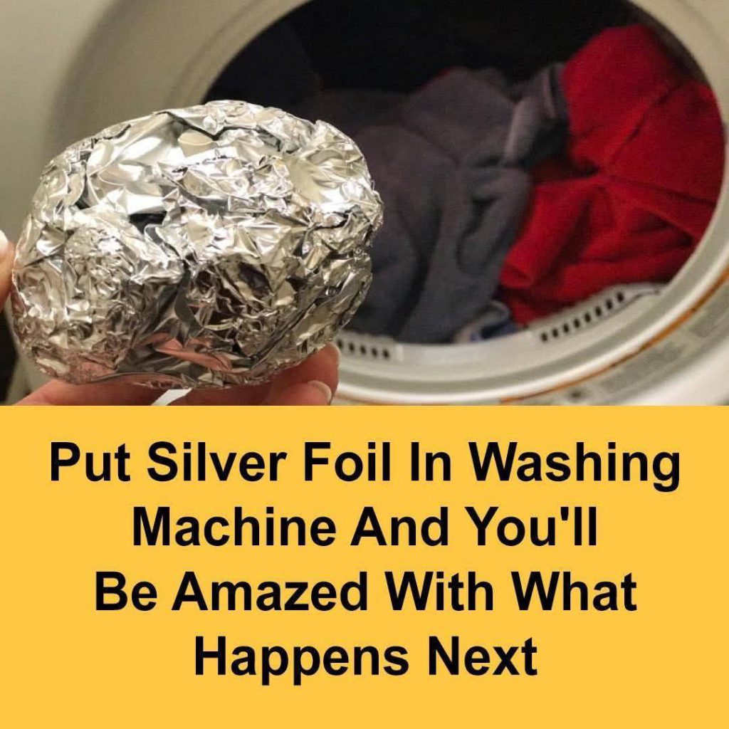 SHE PUT A BALL OF ALUMINUM FOIL IN HER WASHING MACHINE. ONLY A FEW ...